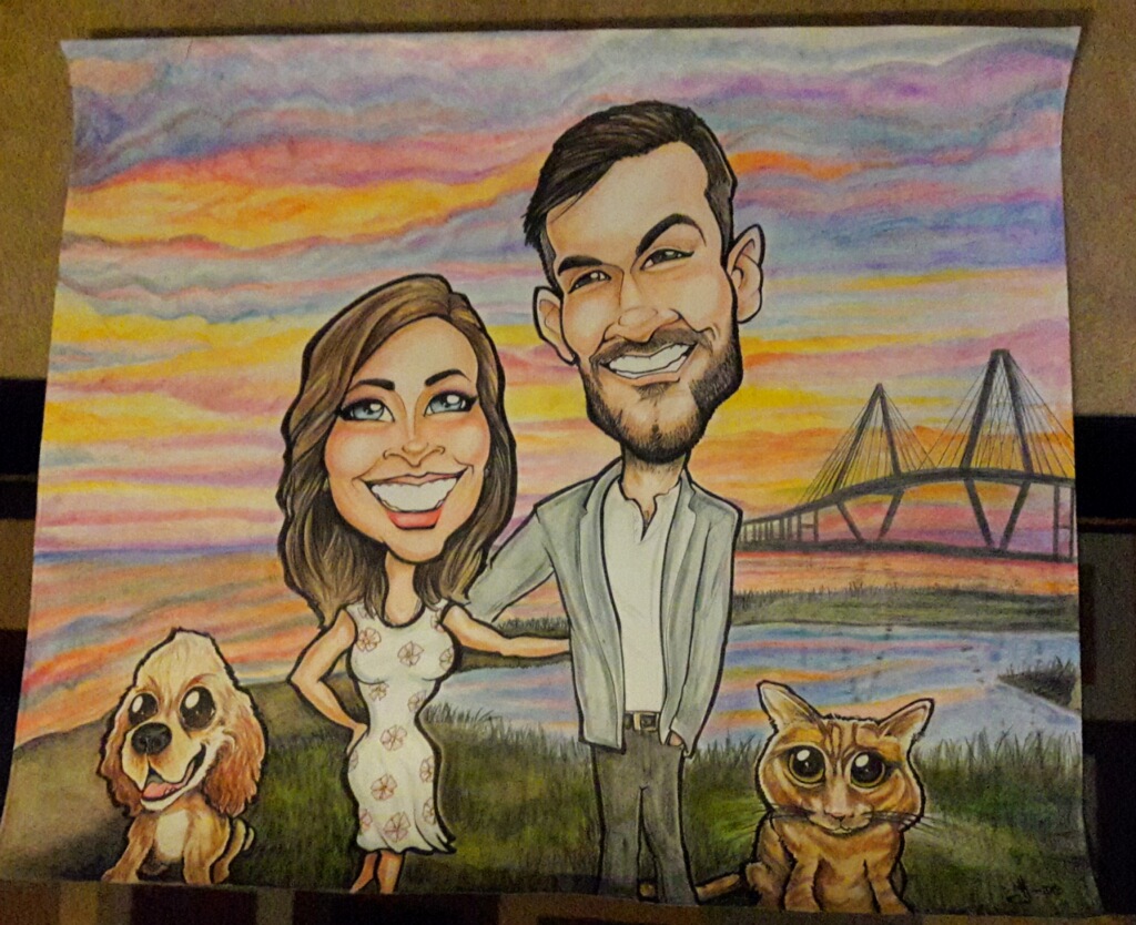 Traditional Caricatures - Charleston Caricature Artists